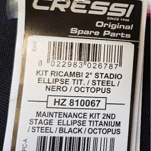 CRESSI Second Stage Repair Kit Ellipse Titanium - Steel - Black ...